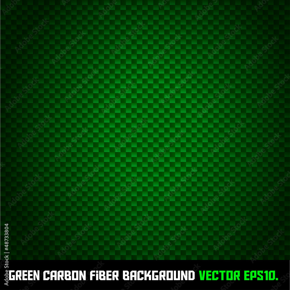 GREEN carbon fiber background VECTOR EPS10. Stock Vector | Adobe Stock
