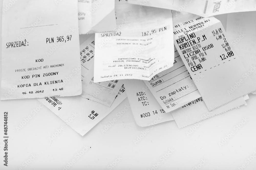 receipt Stock Photo | Adobe Stock