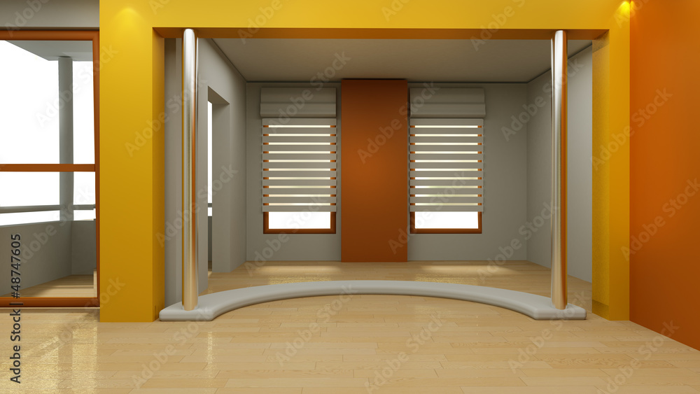 3d studio tv virtual set Stock Illustration | Adobe Stock
