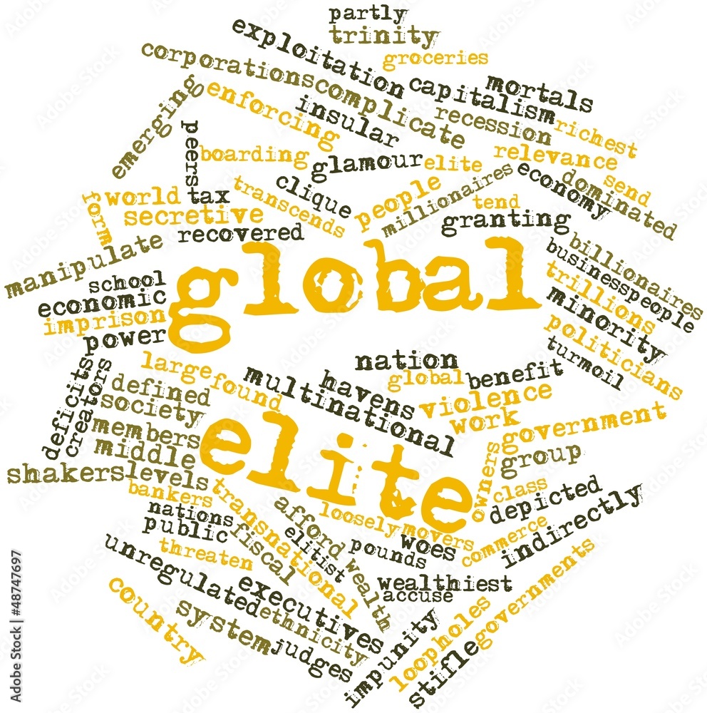 Word cloud for Global elite Stock Illustration | Adobe Stock
