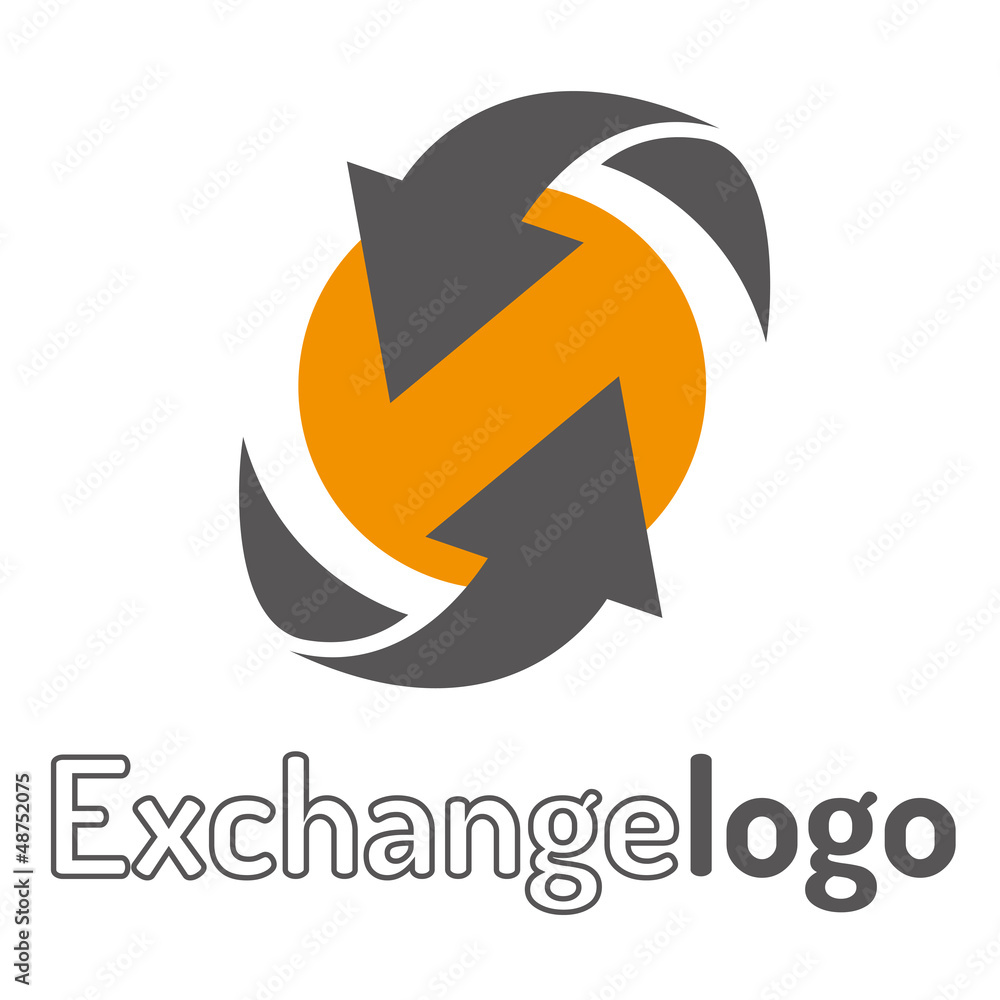 Exchange logo Stock Vector | Adobe Stock