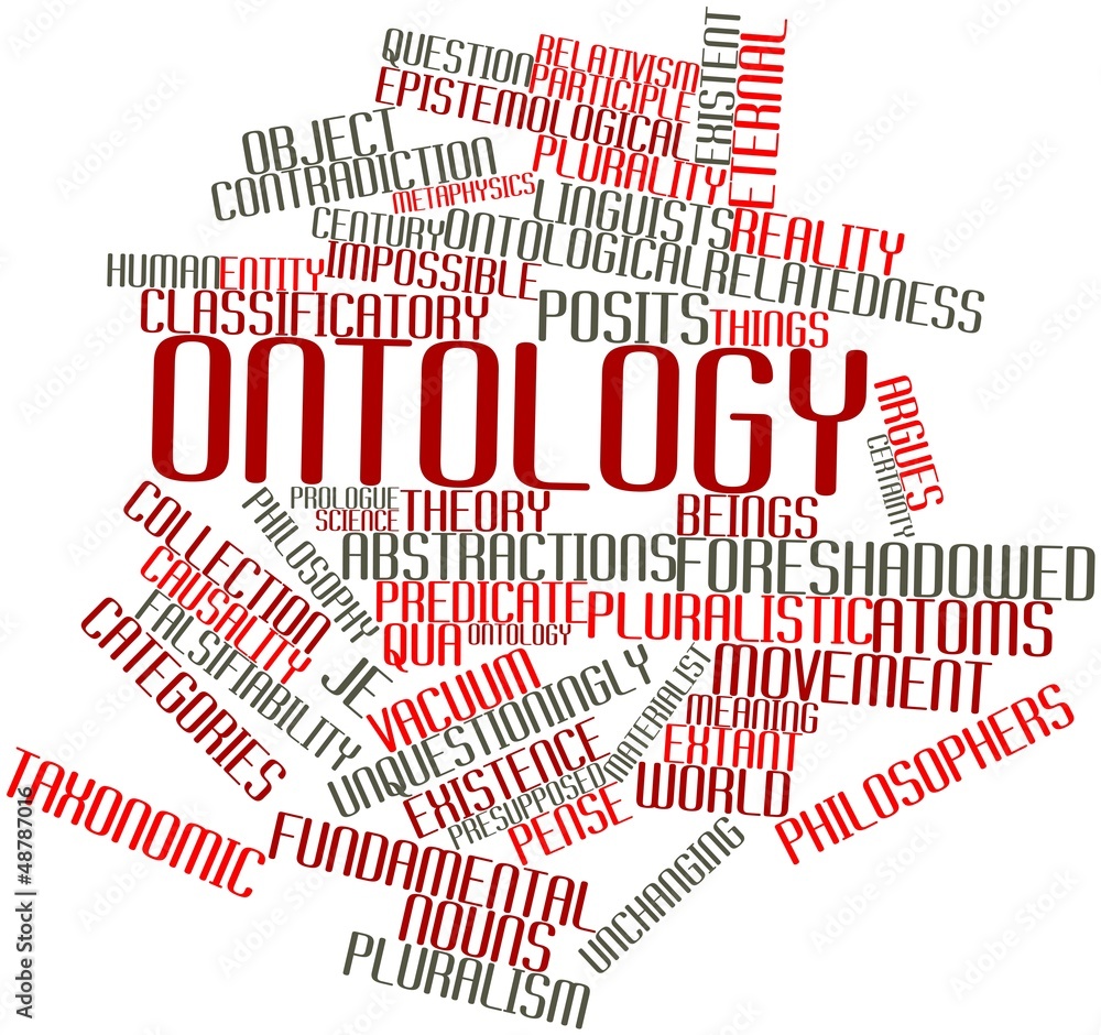 Word cloud for Ontology Stock Illustration | Adobe Stock