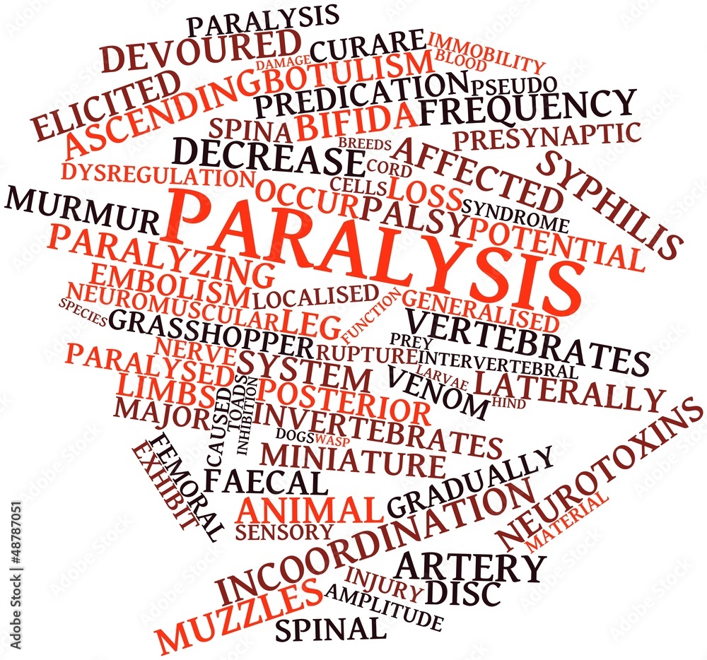 Word cloud for Paralysis Stock Illustration | Adobe Stock