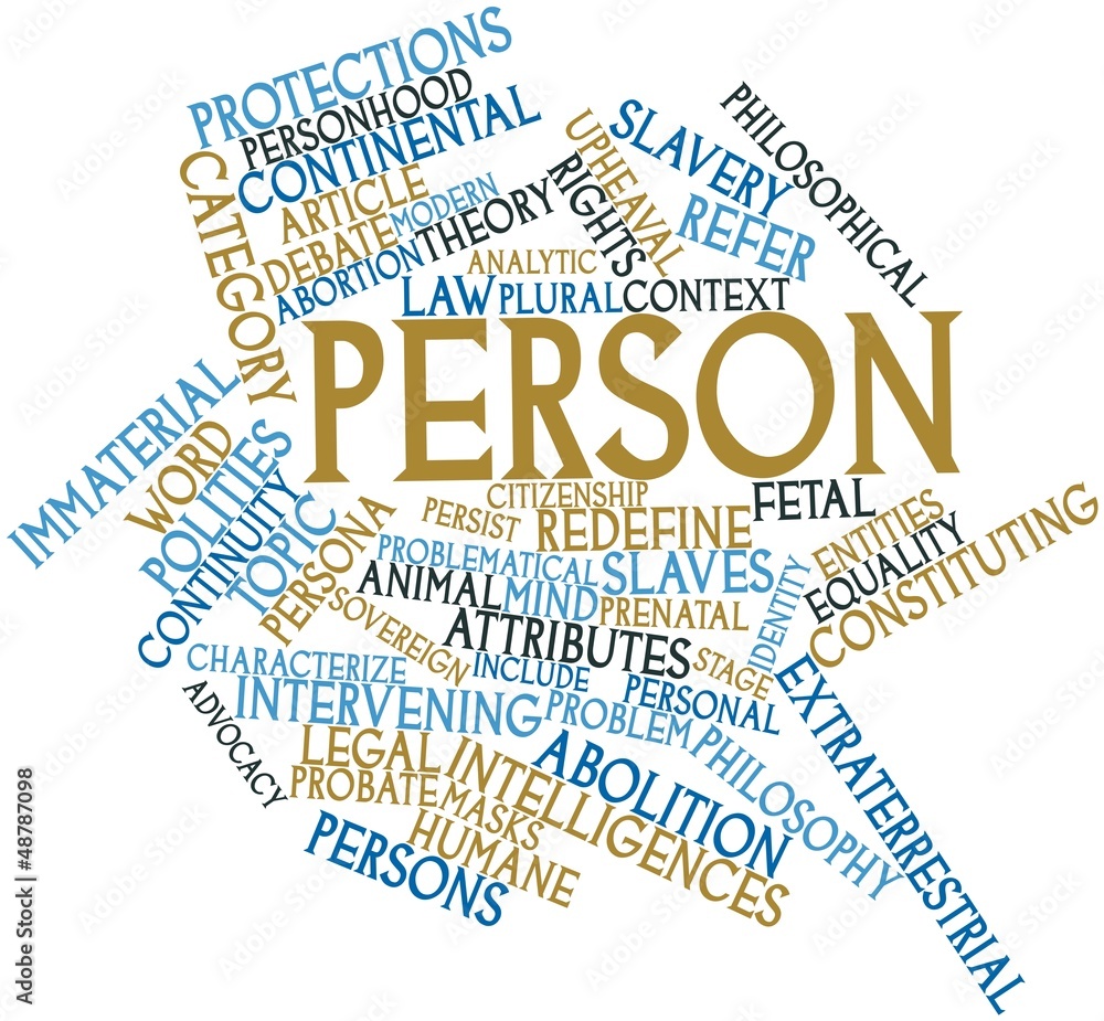 Word cloud for Person Stock Illustration | Adobe Stock