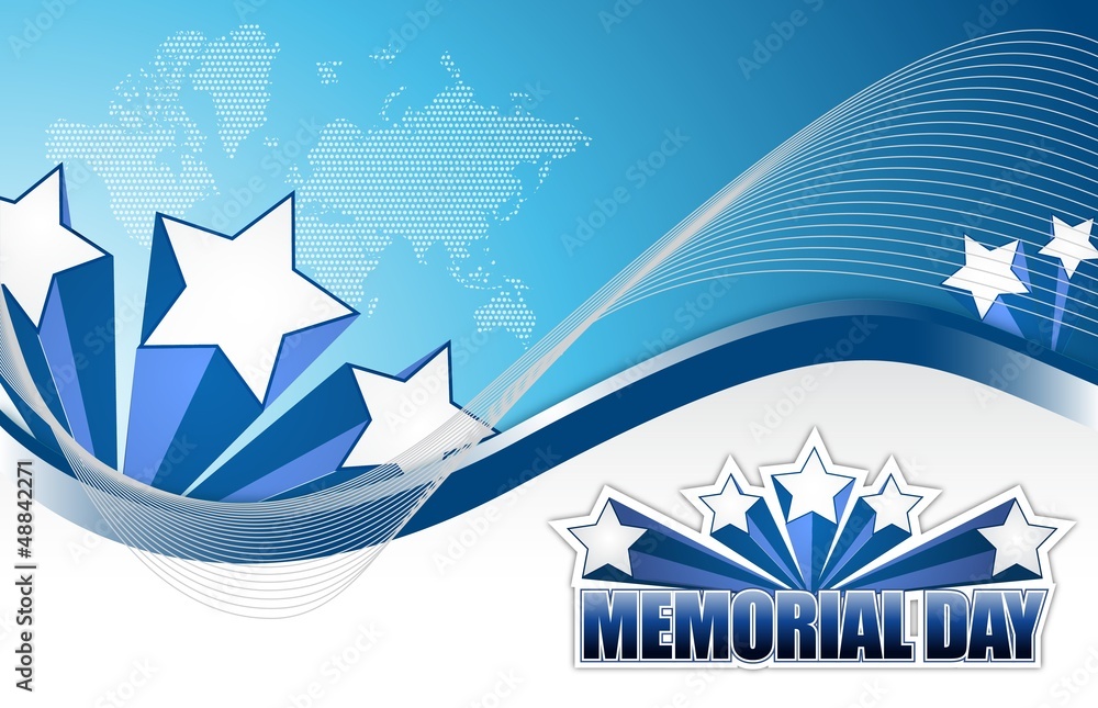 USA Memorial day sign Stock Illustration | Adobe Stock