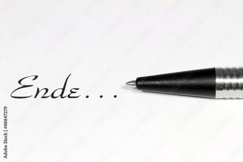 Ende Stock-Foto | Adobe Stock