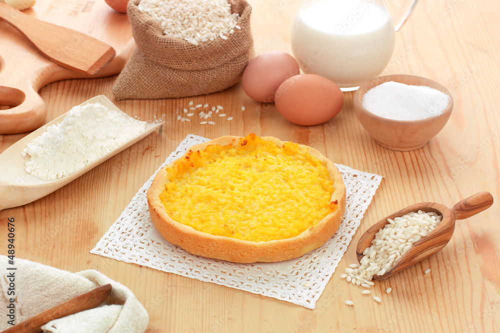 Torta di riso - Rice cake Stock Photo | Adobe Stock
