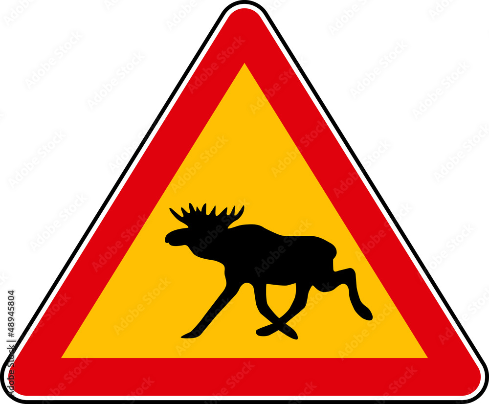 Elk sign vector illustration Stock Vector | Adobe Stock
