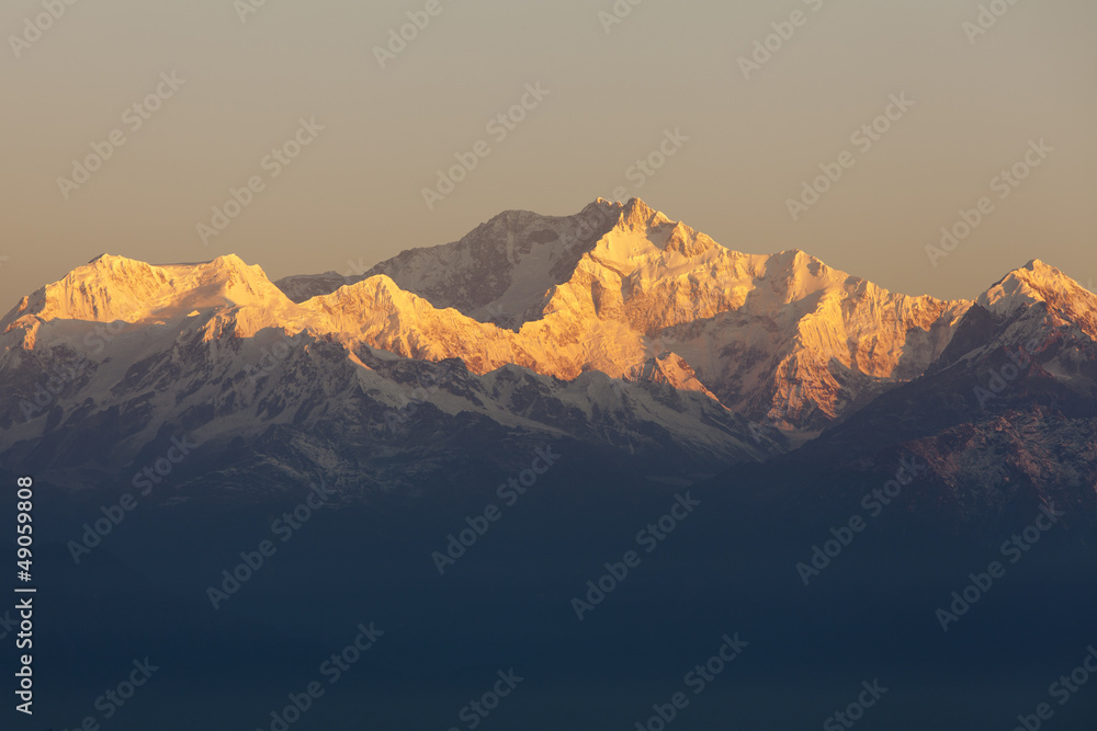 Mount Kanchenjunga from Tiger Hill. Darjeeling. Stock Photo | Adobe Stock