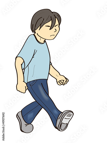 Boy Walking Clipart