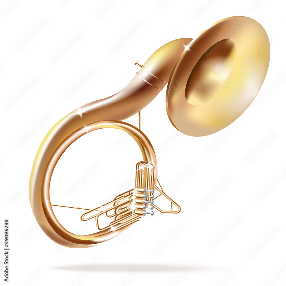 Classical sousaphone - Vector illustration Stock Vector | Adobe Stock
