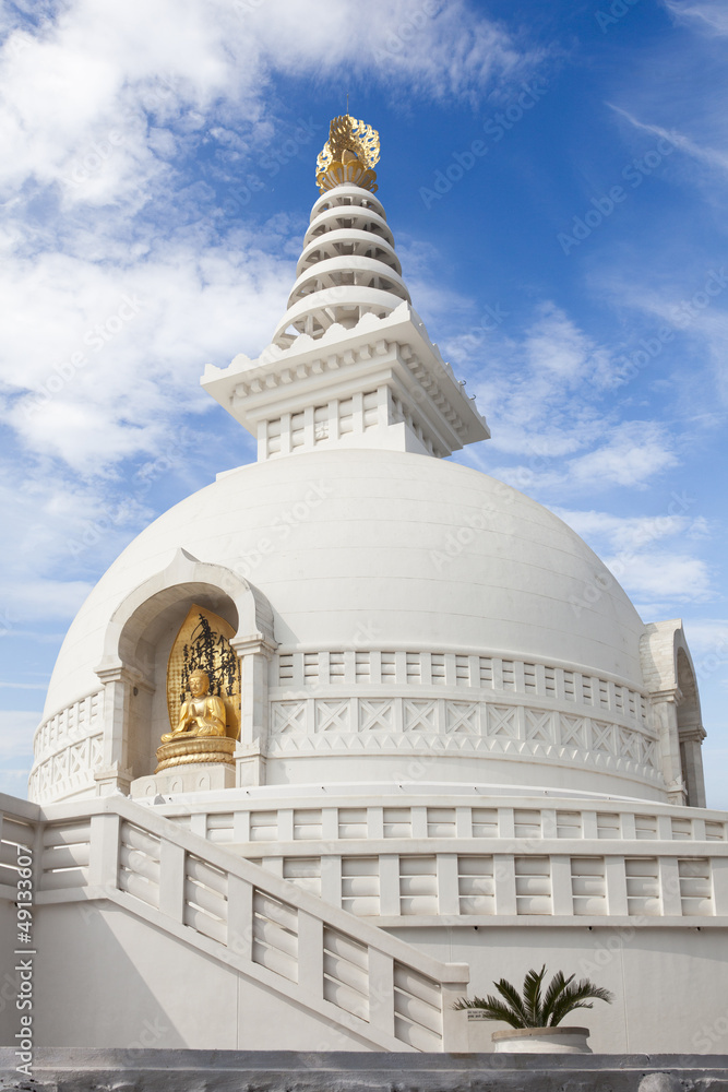 Vishwa Shanti Stupa, Rajgir. Stock Photo | Adobe Stock
