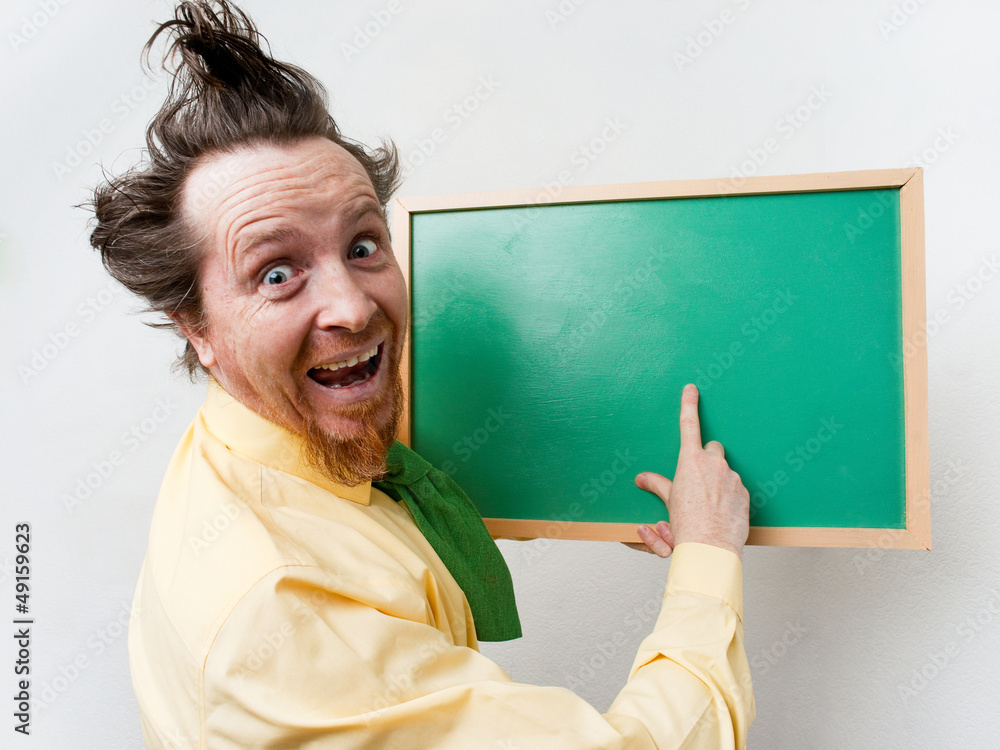Crazy teacher Stock Photo | Adobe Stock