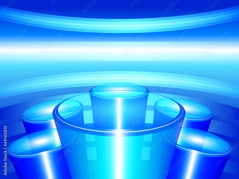 Abstract blue background pedestal Stock Vector | Adobe Stock