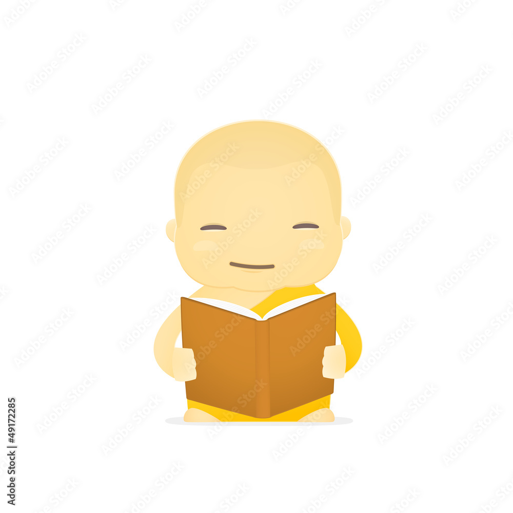 cartoon monk Stock Vector | Adobe Stock