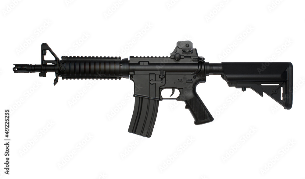 M4 SOPMOD tactical assault rifle, airsoft replica Stock Photo | Adobe Stock