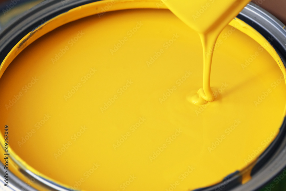 yellow paint ภาพถ่ายสต็อก | Adobe Stock