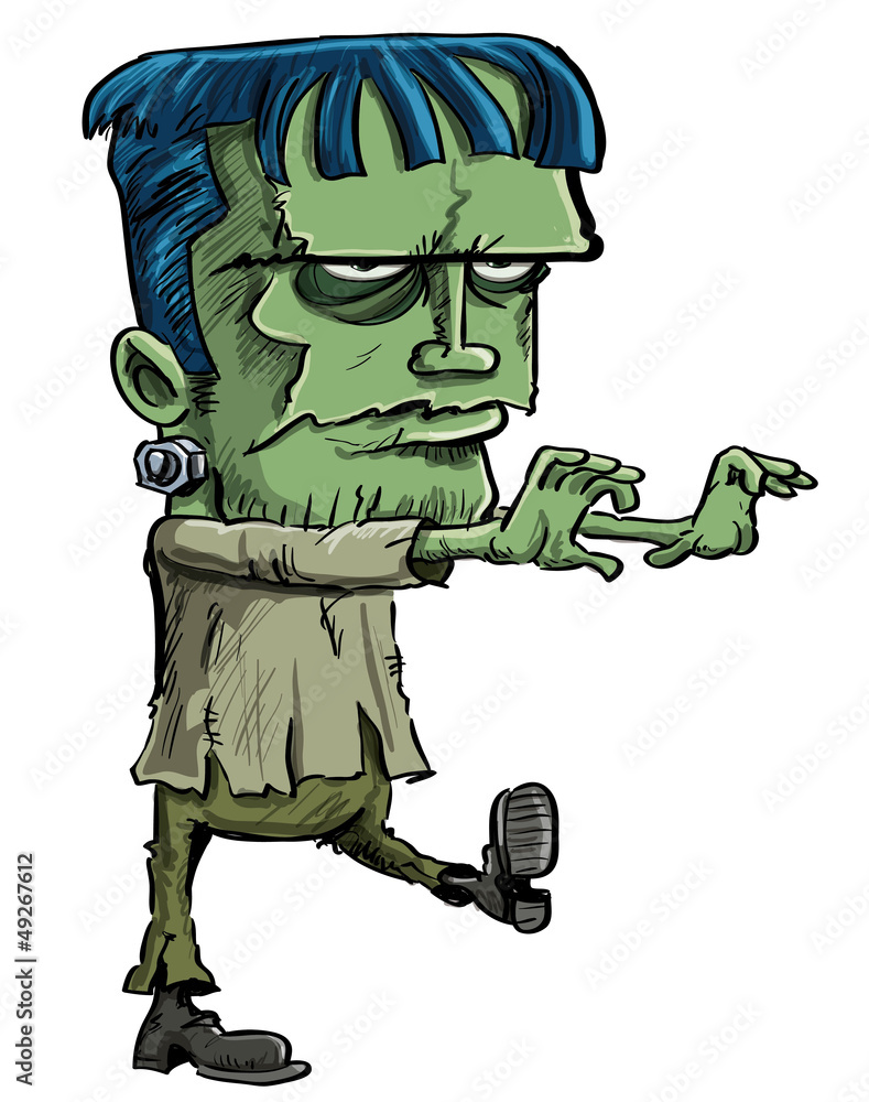 Cartoon Frankenstein monster Stock Illustration | Adobe Stock