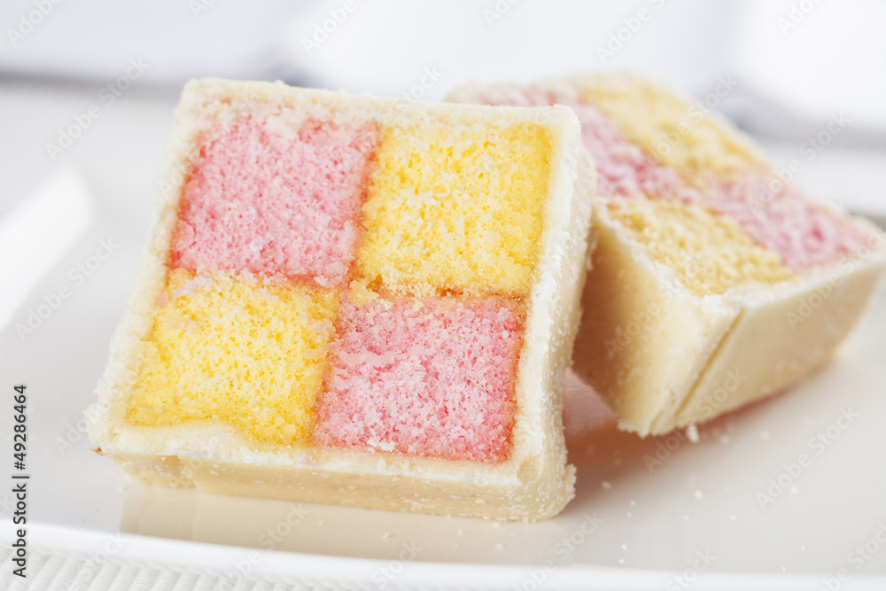 Battenberg Cakes Stock Photo | Adobe Stock