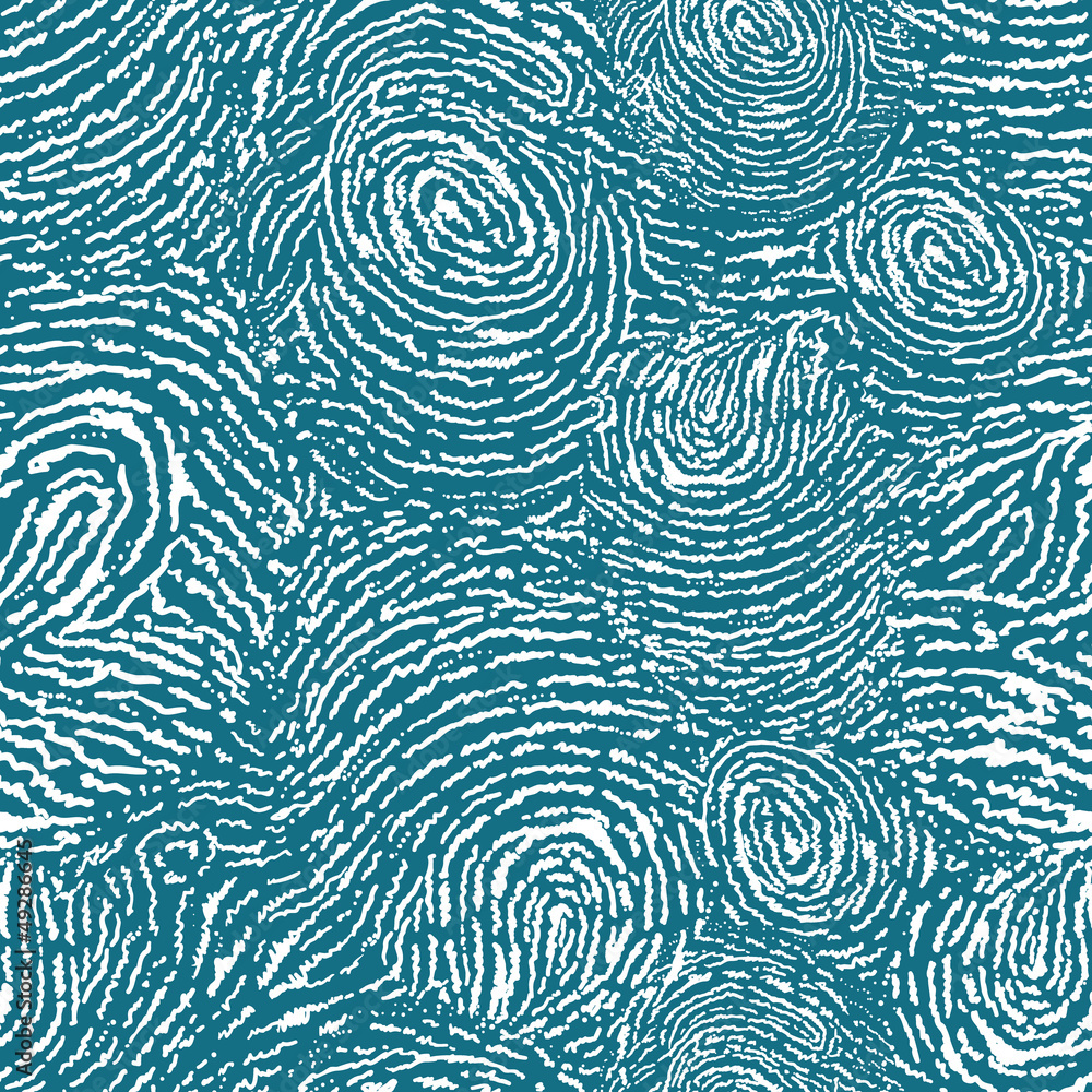 Vector finger print texture seamless pattern background Stock Vector ...