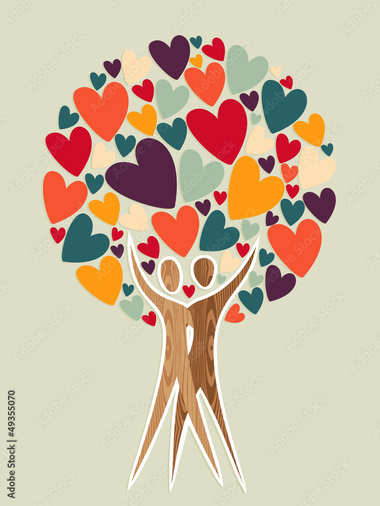 Family tree of love Stock Vector | Adobe Stock
