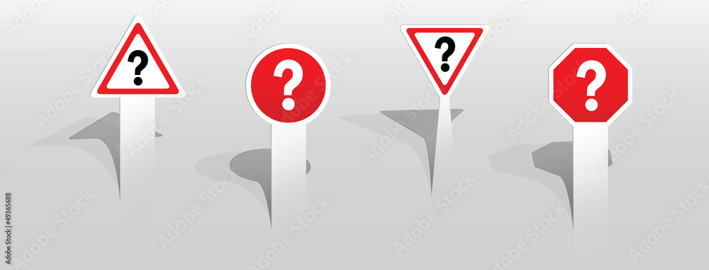 Question mark signs Stock Vector | Adobe Stock