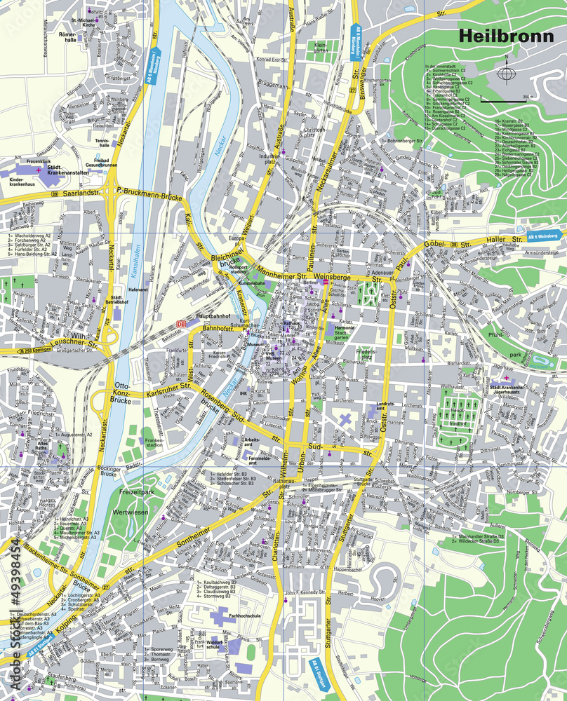 City_Heilbronn Stock-Vektorgrafik | Adobe Stock