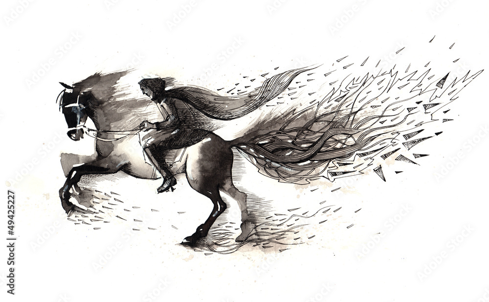 rider Stock Illustration | Adobe Stock