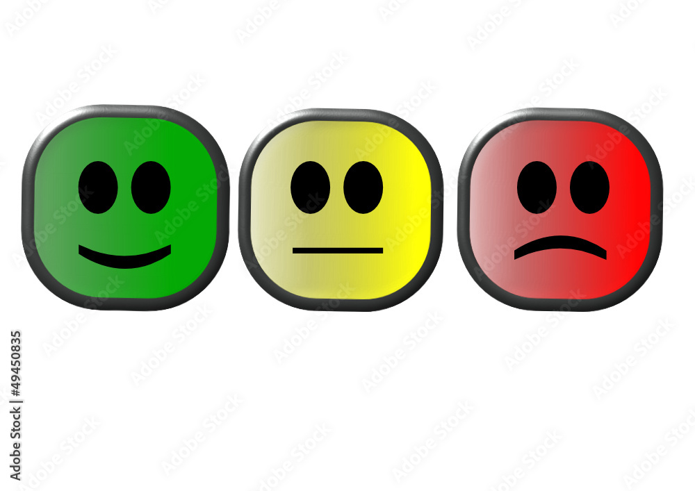 Smiley Rot Gelb Grün Stock-Vektorgrafik | Adobe Stock