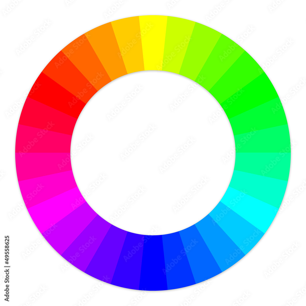 RGB color wheel with separate colors Stock Vector | Adobe Stock