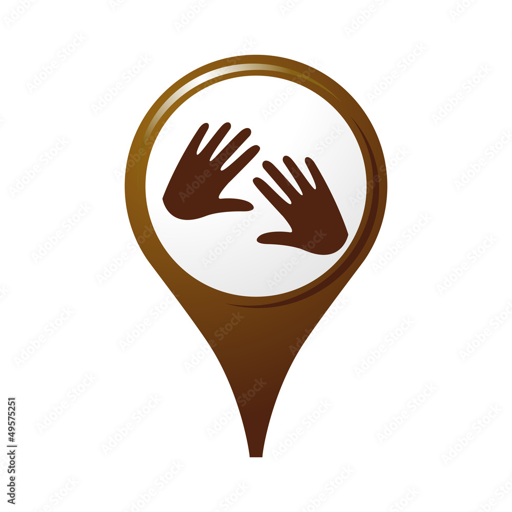 icône kiné, logo, pictogramme, repère carte Stock Vector | Adobe Stock