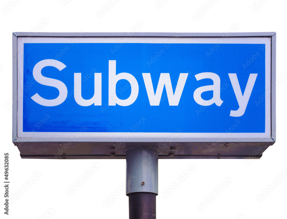 Subway sign Stock Photo | Adobe Stock