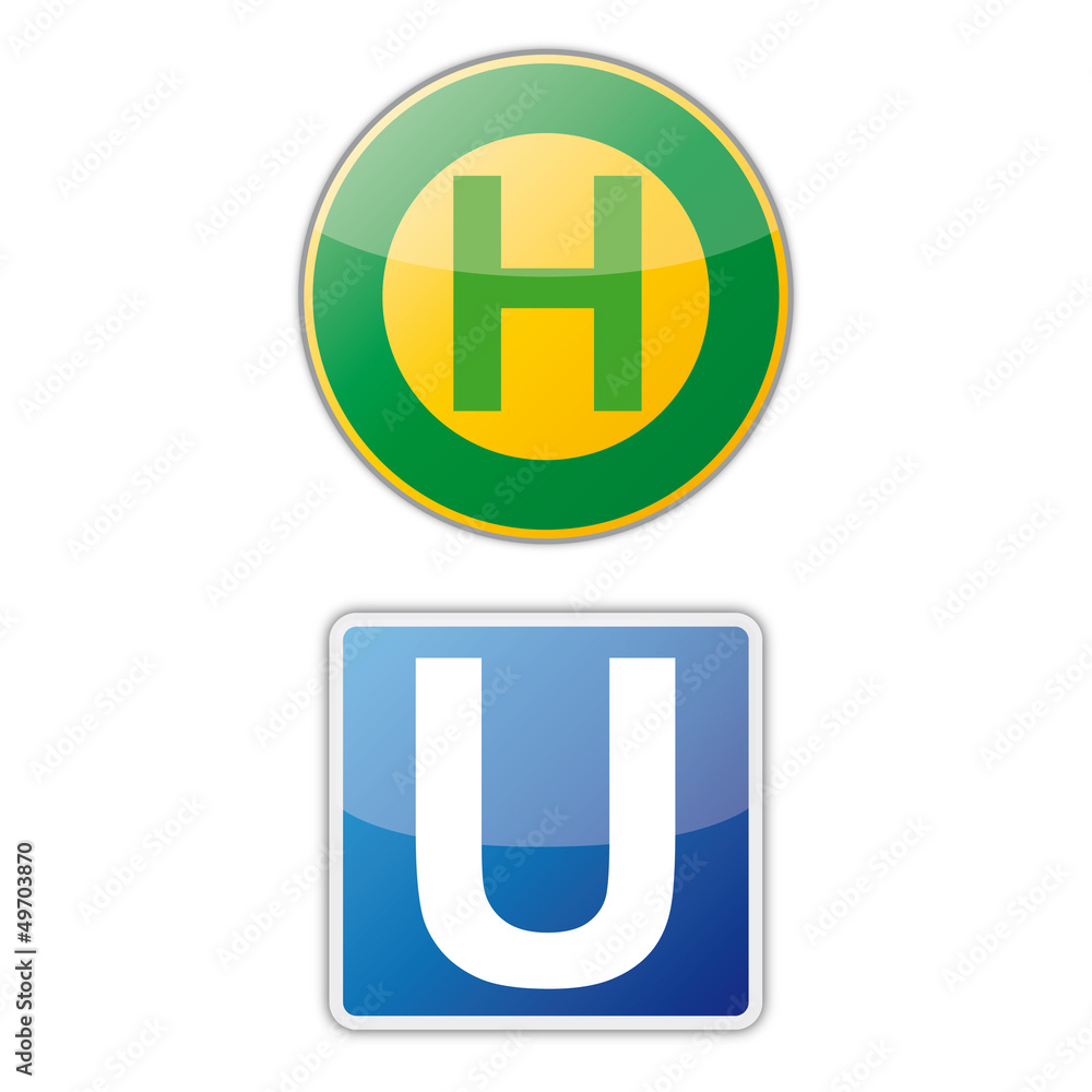 Haltestelle,U-Bahn, button, icon, App, template Stock-Vektorgrafik ...