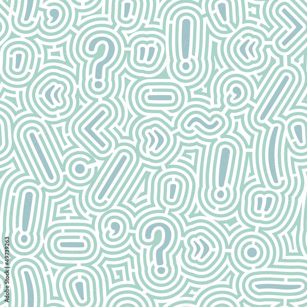 Seamless labyrinth background with punctuation marks Stock Vector ...