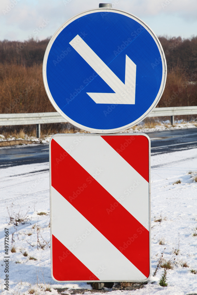 Rechts Vorbeifahren Autobahn