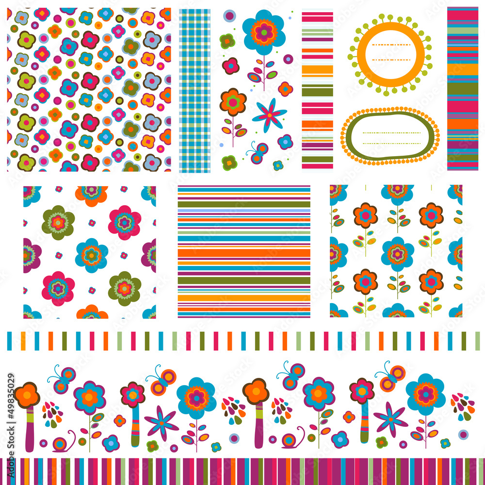 flower backgrounds Stock Vector | Adobe Stock