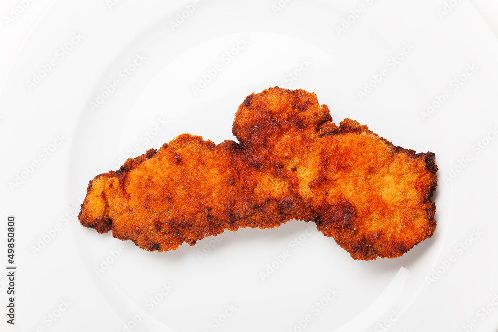 Wiener Schnitzel in der Form von Österreich Stock Photo | Adobe Stock