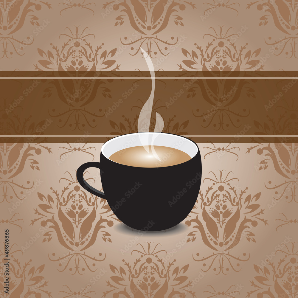 Coffee menu design background Stock Vector | Adobe Stock