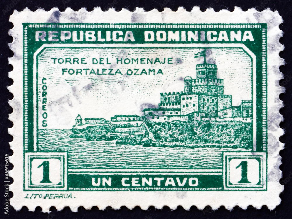 Postage stamp Dominican Republic 1932 Tower of Homage, Ozama Stock ...
