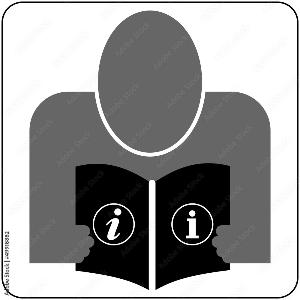 ICONA MANUALE ISTRUZIONI UTILIZZO E MONTAGGIO Stock Vector | Adobe Stock