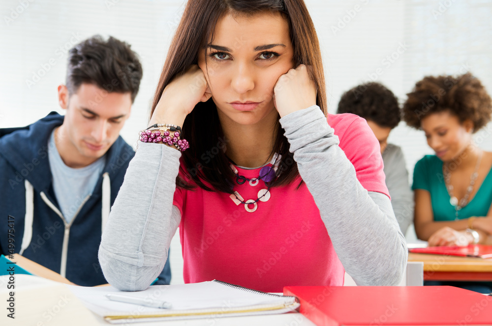 Sad Student Stock Photo | Adobe Stock