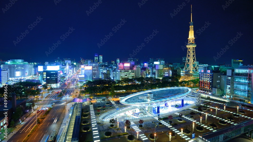 Nagoya, Japan Time Lapse Stock Video | Adobe Stock