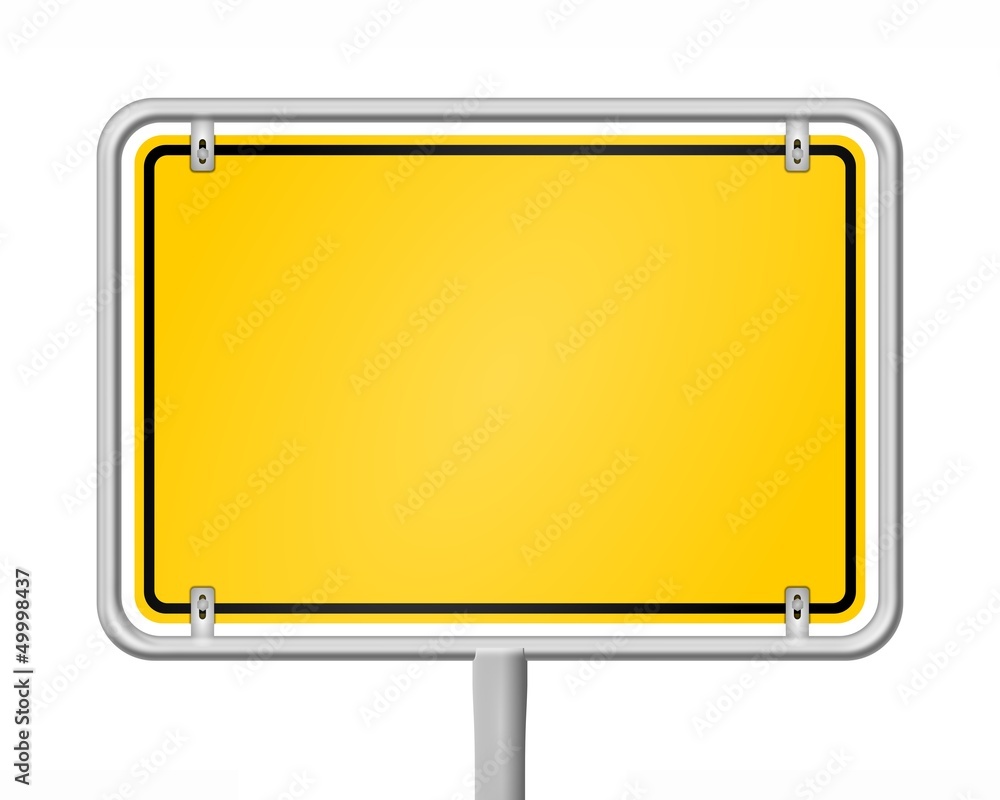 ortsschild v3 I Stock-Illustration | Adobe Stock