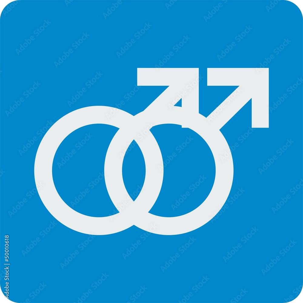 Homo Ehe Symbol Pictogramm Stock-Vektorgrafik | Adobe Stock