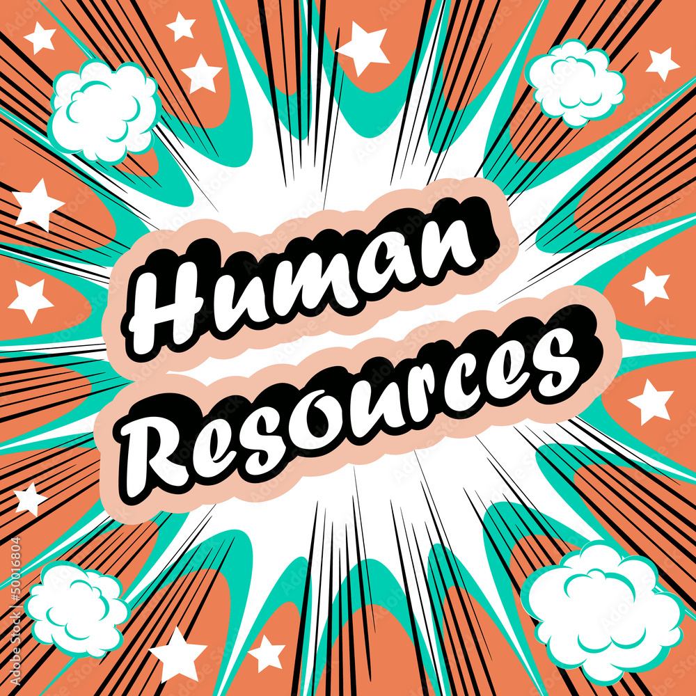 Human Resource HR background human resources concept Stock Illustration ...