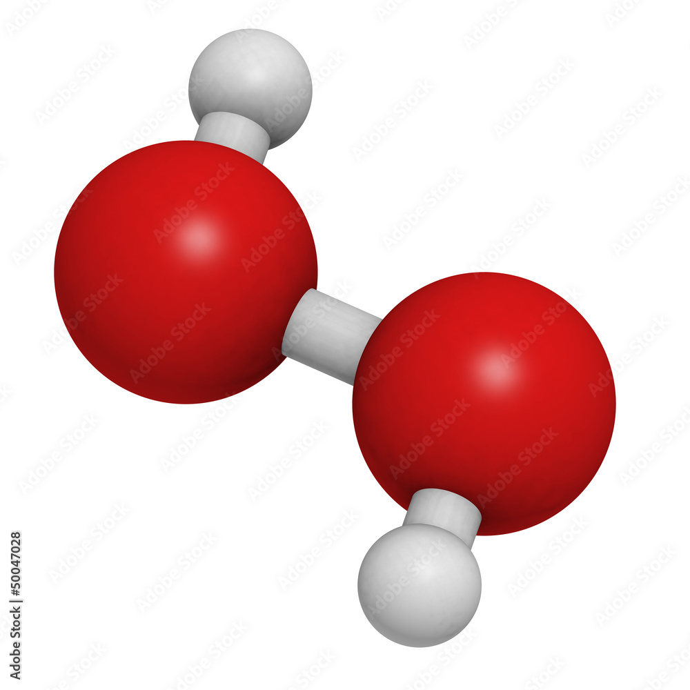 Hydrogen peroxide (H2O2) molecule Stock Illustration | Adobe Stock