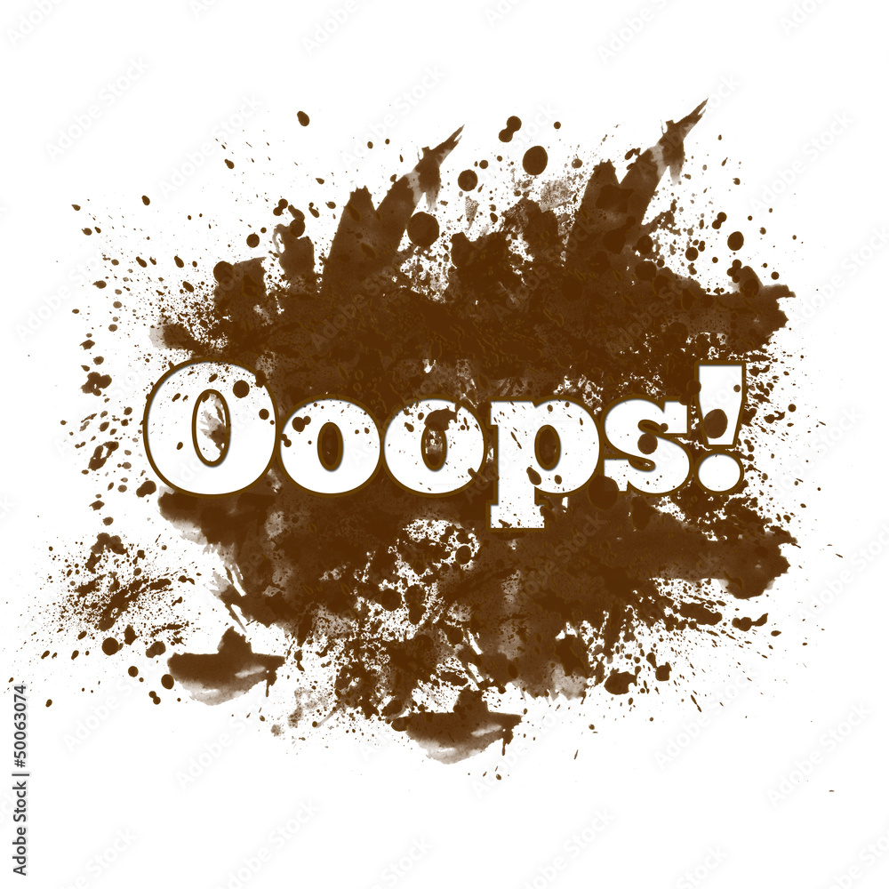 Ooops - Messy Blot Stock-Illustration | Adobe Stock