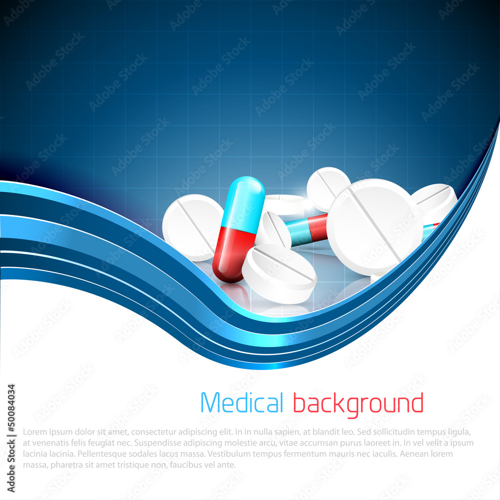 Medical background with copyspace Stock Vector | Adobe Stock