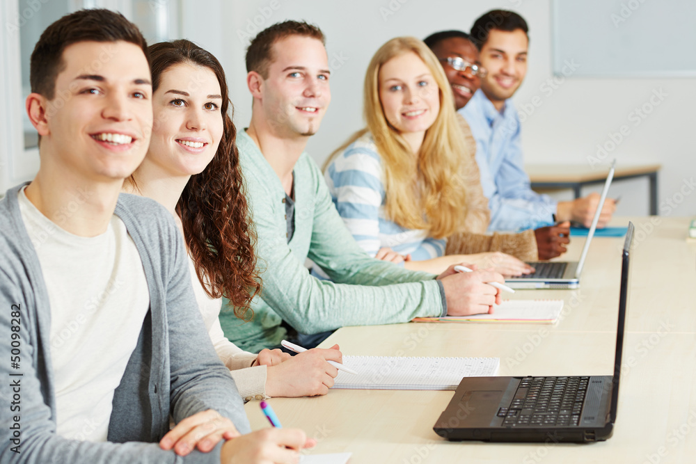 Studenten im Seminar einer Universität Stock Photo | Adobe Stock
