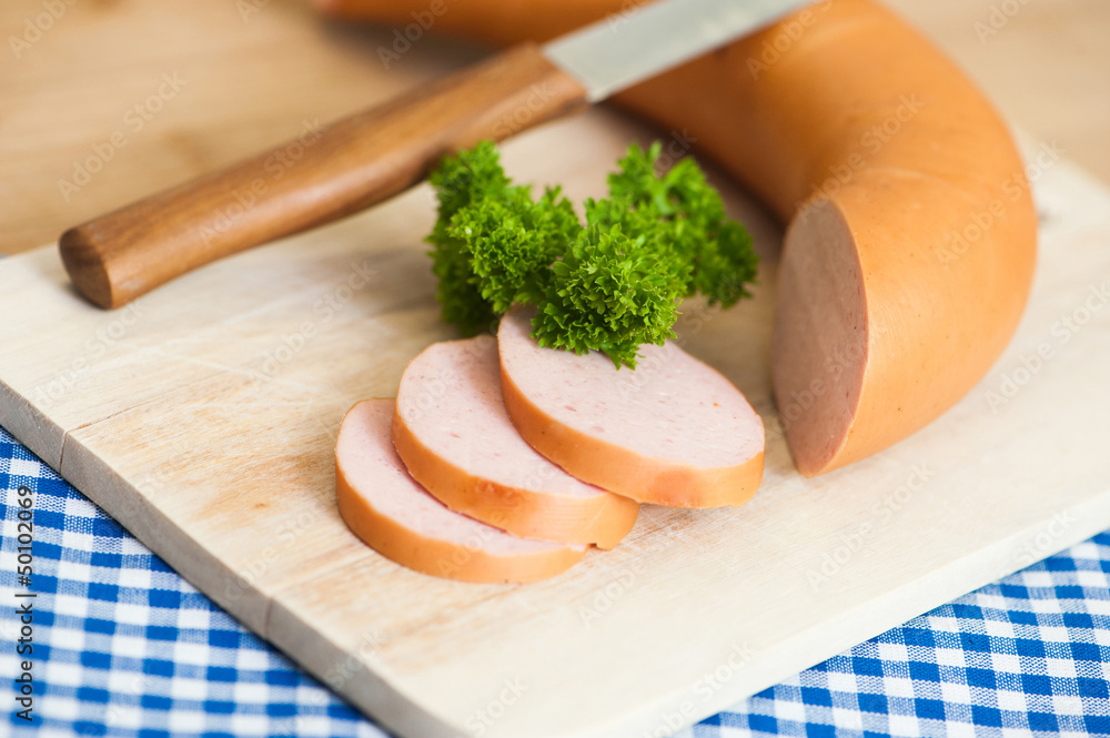 Fleischwurst Stock Photo | Adobe Stock